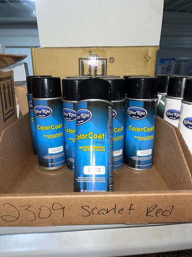 1EA NEW COLOR RITE PAINT 11 OZ SPRAY RATTLE AEROSOL SCARLET RED *R2 ...