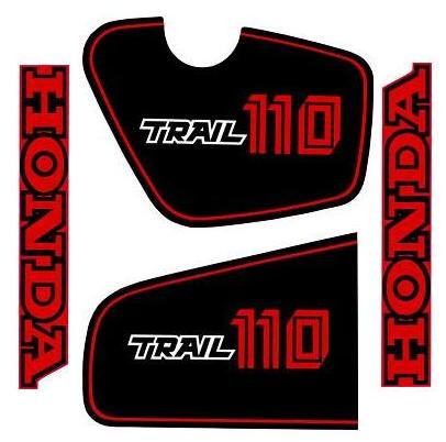 1982 CT110 CT 110 LARGE EMBLEM HONDA DECAL BADGE SET D7047/D7172X2 ...