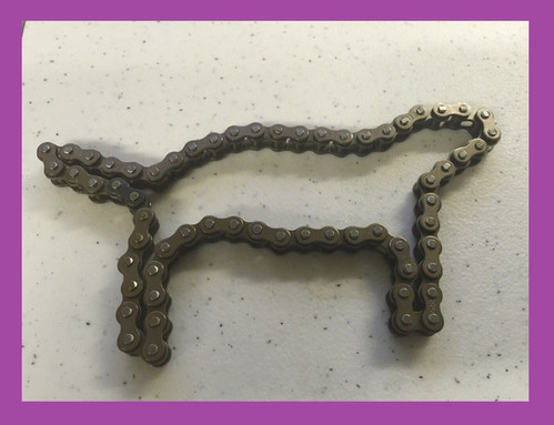 1EA NEW 62 LINK #25H STARTER MOTOR DRIVE CHAIN ALL TRX90 ('82 & '83 C70 ...