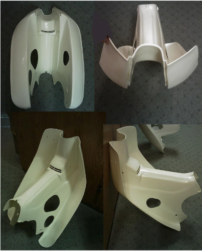 1EA NEW 1982 & 1983 C70 PASSPORT LEG SHIELD NH-111 COLOR (READ CLOSE ...