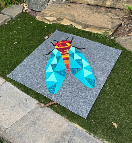 Geometric Cicada Insect FPP Digital Pattern Block (20"x20" & 30"x30 ...