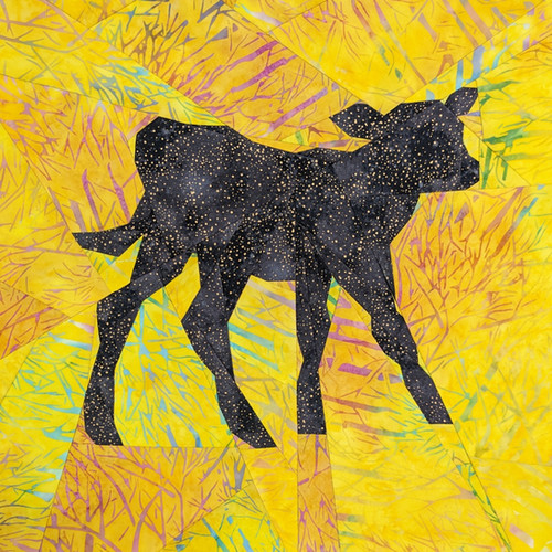 Calf No. 1 Dairy Cow Baby Cattle Cowoy Western FPP Block 12"x18 ...