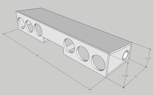 Box Plan for 6 DS18-6.5 (2.25cf 35Hz)