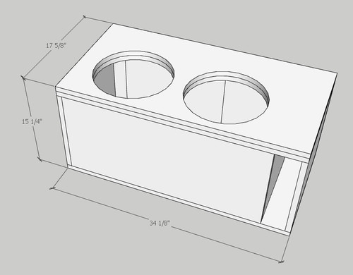 Box Plans | 2 SA-12 Subwoofers 35hz