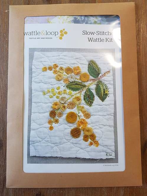 Wattle and Loop slow stitching kit | stitches-by-the-sea