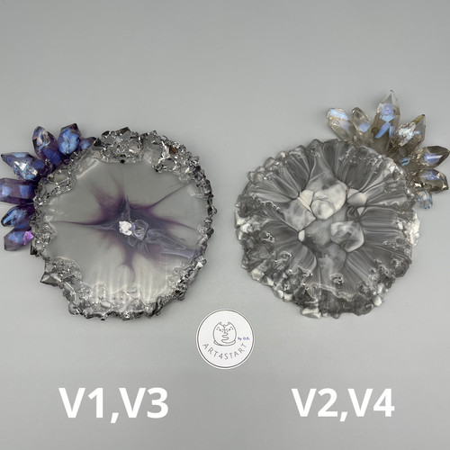 91073 Irregular shape crystal edge coaster silicone mold | www ...