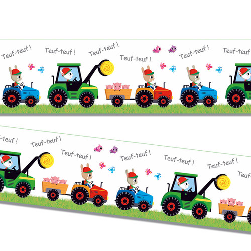 Tracteur Frise | kidifabrics