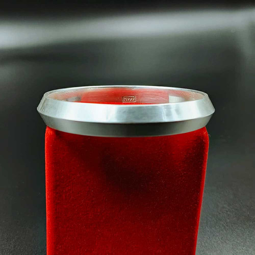 Heavy Plain, V shape Solid Pure Silver Kada for men 100 gm | Shubh ...