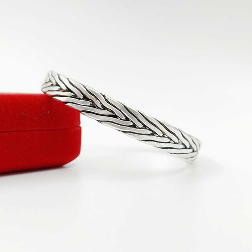 Cross cut Oxidiased Silver Kada for men 50 gm, Shubh Jewellers | Shubh ...