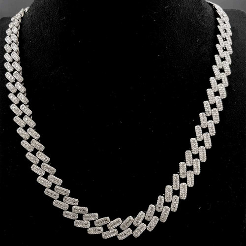 Fancy Stones Hardik Pandey Pure Silver 925 Chain for men | Shubh Jewellers