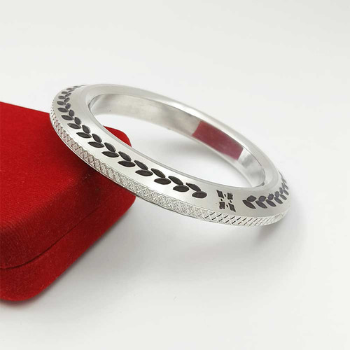 Heavy Design leaf Kada design for men, Punjabi Kada for men 300 gm ...