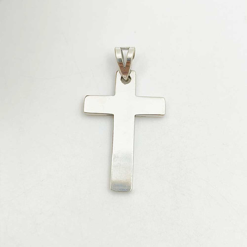 Cross Design Silver Fancy jesus pendant for men | Shubh Jewellers
