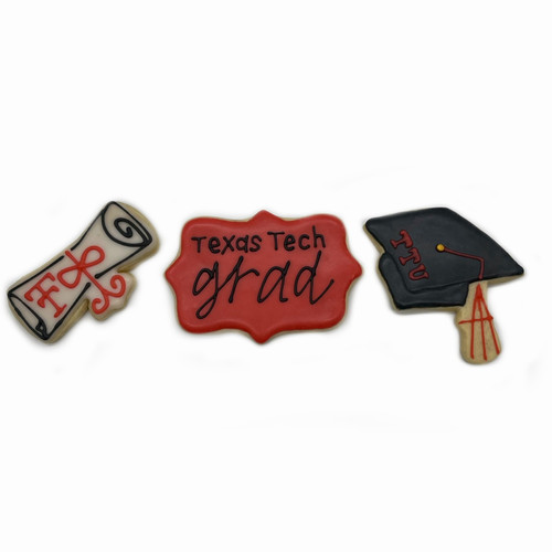 OFFICIAL TEXAS TECH COOKIES (Graduation)! | sugarista
