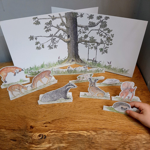 Printable Story Scene (to accompany What The Oak Tree Sees) | Hiddel ...