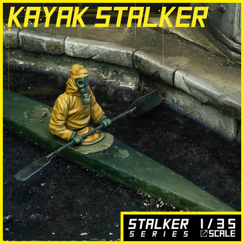 Kayak Stalker resin miniature 1:35 | Scientificmodels