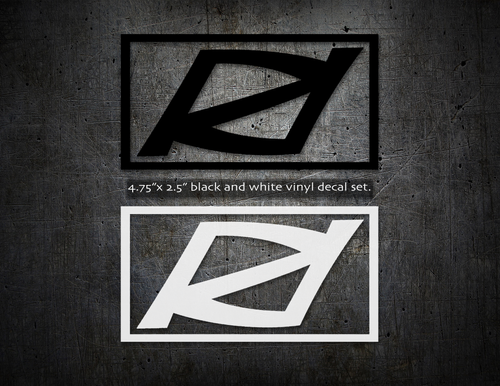 BLACK & WHITE R.D. Vinyl Decal Set | mysiterottendesign