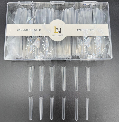 Coffin 3XL Nail Tips | Ln Nail Supply