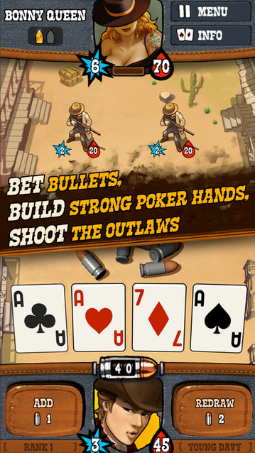 Poker Showdown: Card Battle & Western Shootout