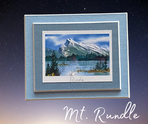 Mount Rundle - Magnet - Blue | Olinger Art