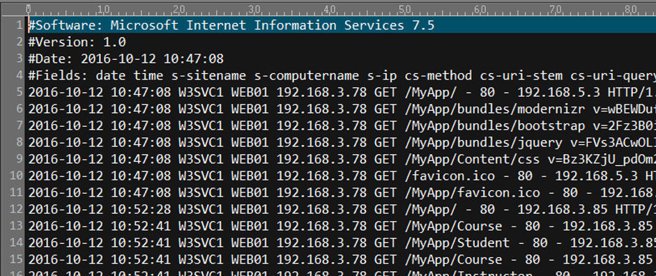 Analyzing Microsoft Iis Web Logs Part 1