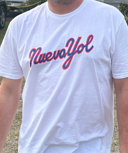 NUEVA Yol Blue and Orange Tshirt | My Site
