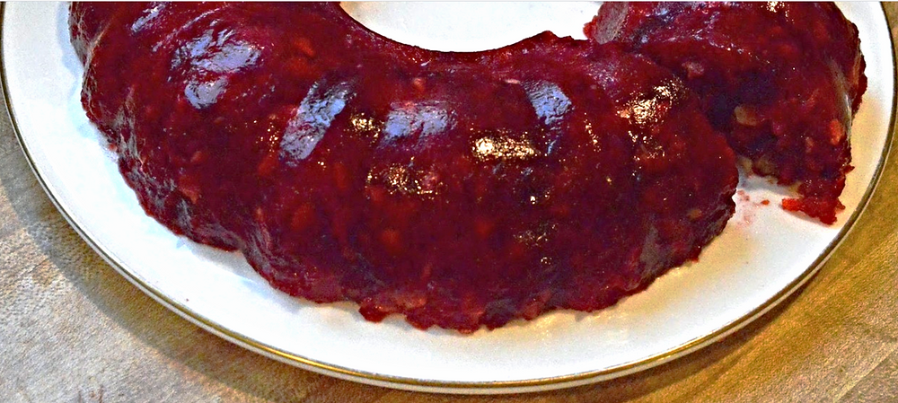 Mom's Cranberry/Raspberry Gelatin Mold (a.k.a. Jell-O Salad)