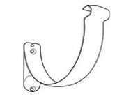 Half Round External Bracket - Colorbond® | Handy Roofing