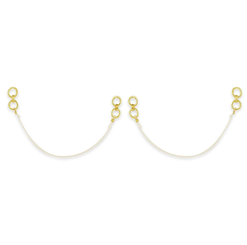 Pack of 5 pairs gold polish invisible support ear chains | Galista Jewels