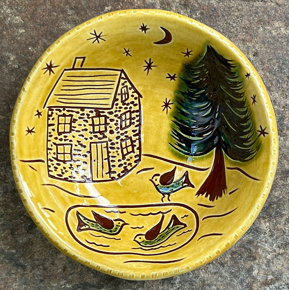Bowls | Pennsylvania Redware | Sgraffito | Wilz Pottery
