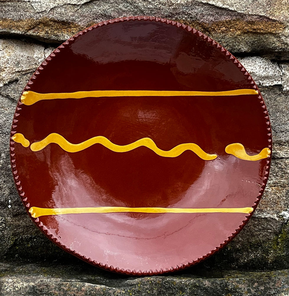 Slipware Plates | Pennsylvania German Redware | Wilz Pottery