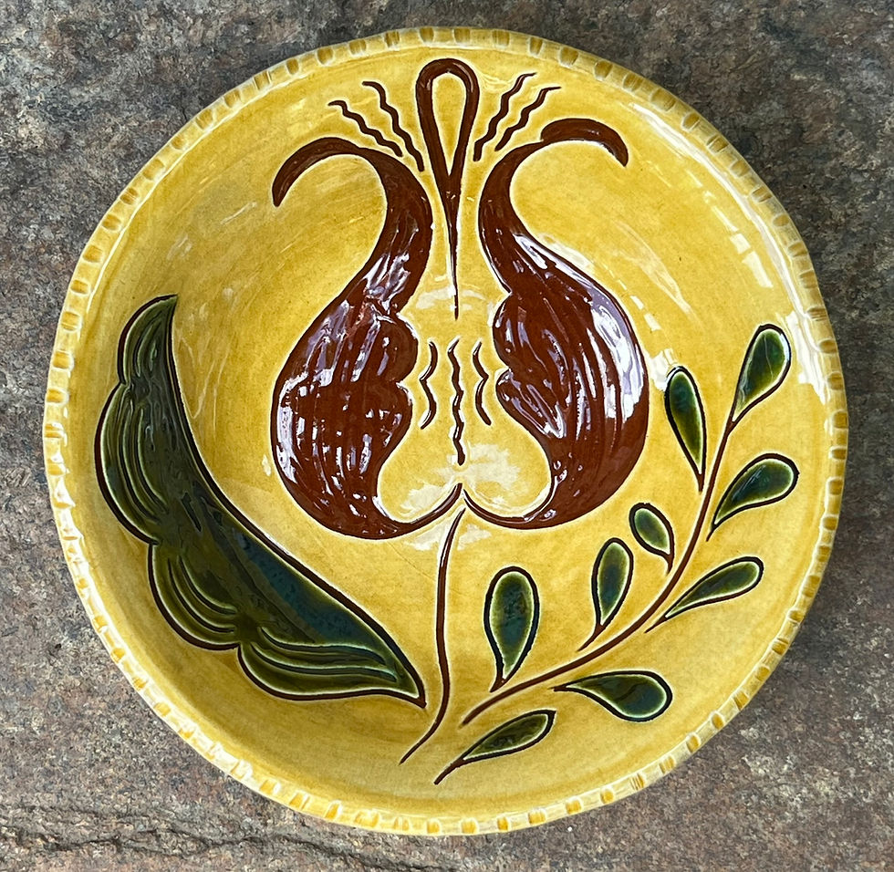 Bowls | Pennsylvania Redware | Sgraffito | Wilz Pottery