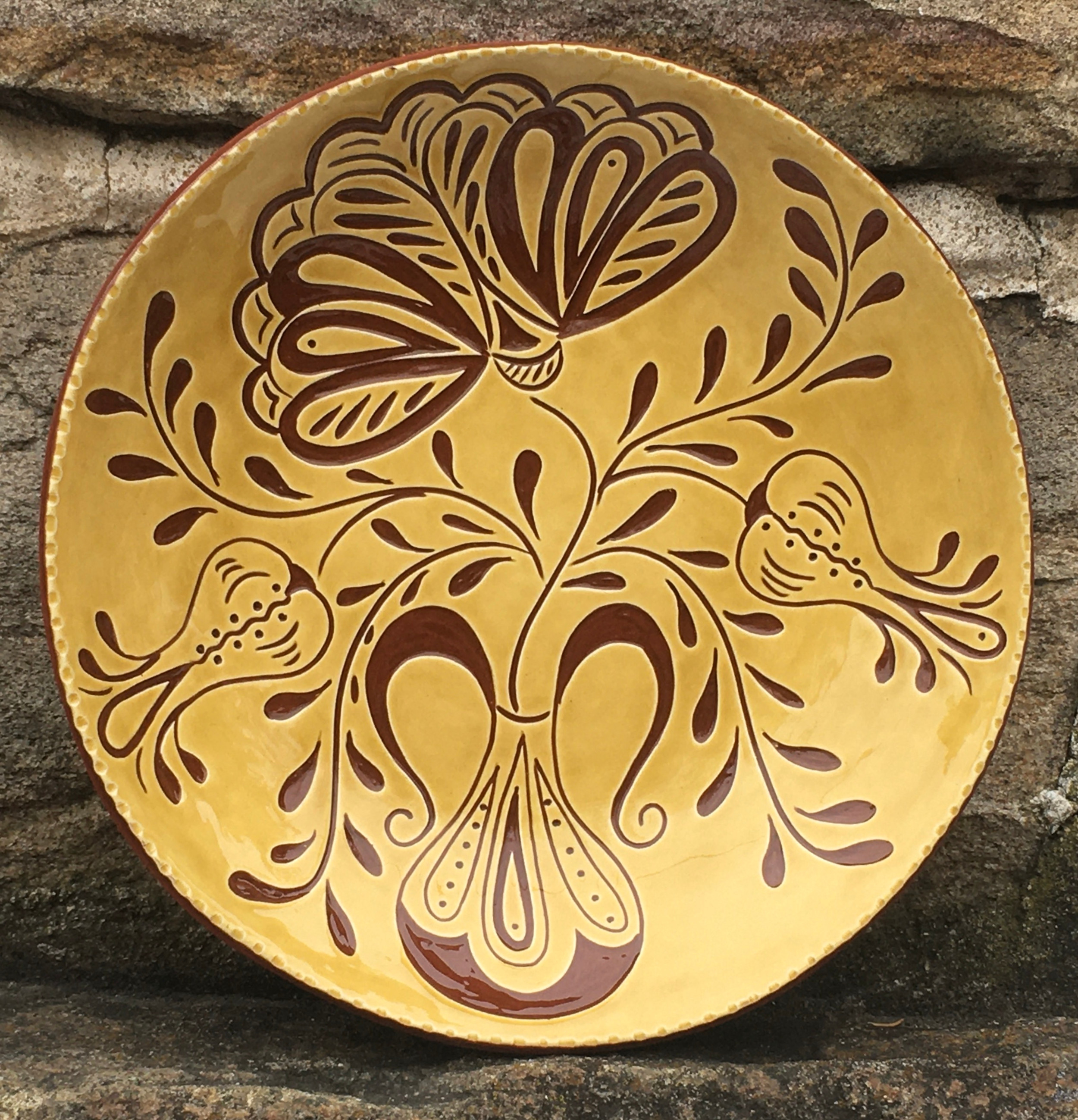 Pennsylvania Redware Pottery by Denise Wilz - Sgraffito and Slipware