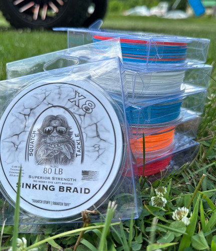 Squatch-Tuff SINKING BRAID (80LB) | SquatchRods & Tackle