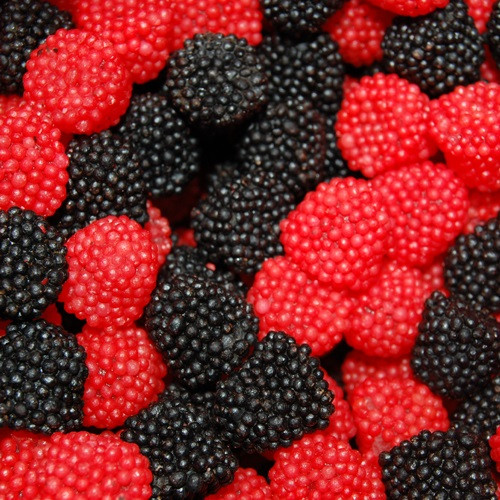 DAMEL Raspberry & Blackberry Sweet Candy ( Frambozen en Bramen ) 1kg ...