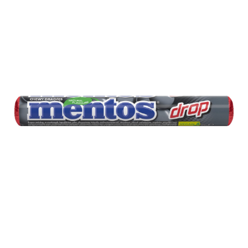 MENTOS Licorice ( Drop ) Rolls 37.5g | Dutchmarket