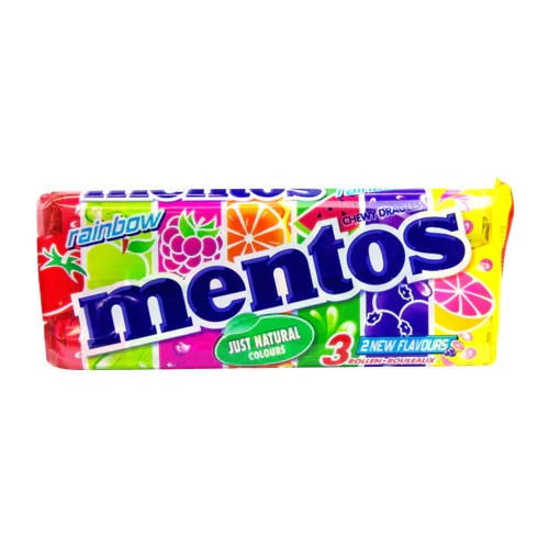 MENTOS Rainbow Rolls 3-Pack ( 3x38g ) 114g | Dutchmarket