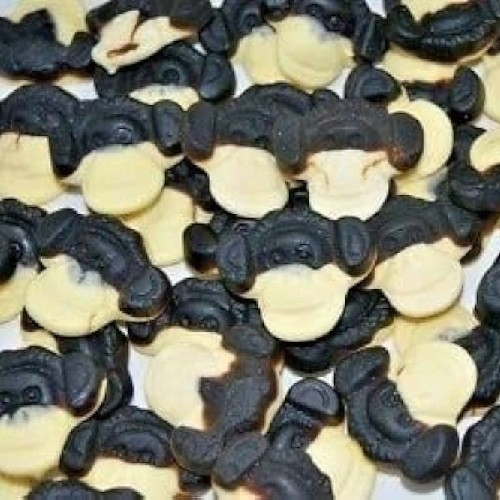 KATJA ( Apekoppen ) Monkey Faces Licorice - Banana 500g | Dutchmarket