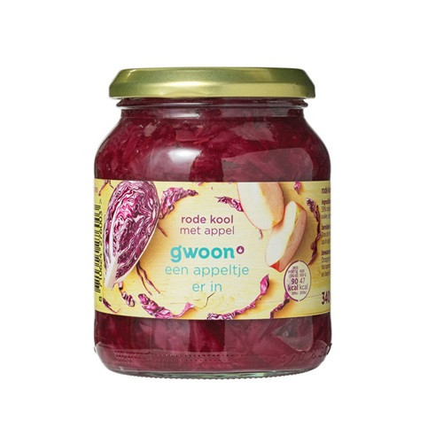 GWOON Red Cabbage w/ Apple ( Rode Kool met Appel ) 340gr | Dutchmarket