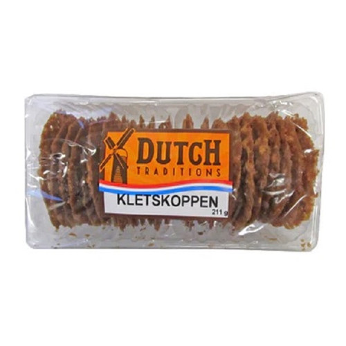 DUTCH TRADITIONS Peanut Snaps ( Kletskoppen ) 175g | Dutchmarket
