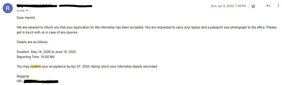 The Email IDs you needed- Indian law firms internship contact details