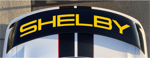 GT350R Carbon Wing Bold Shelby Decal | Qspek Vinyl LLC