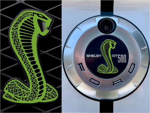 Printed 2007-09 GT500 Grille and Trunk Emblem Overlays | Qspek Vinyl LLC