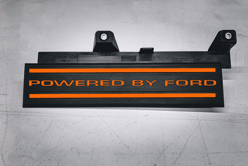 Engine Plaque "Powered by Ford" Overlay | Qspek Vinyl LLC