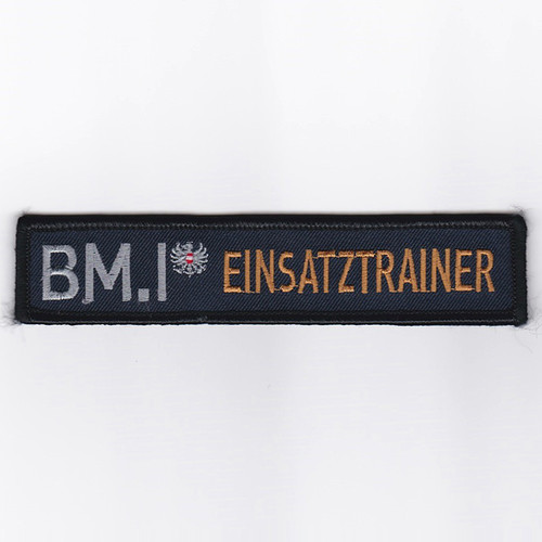 Einsatztrainer Schriftzug V1 Textil Patch | Patch Support