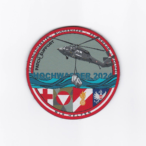 Event 2024 Hochwasser Textil Patch | Patch Support