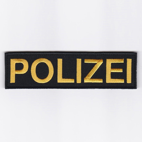 Polizei Schriftzug Textil Patch | Patch Support