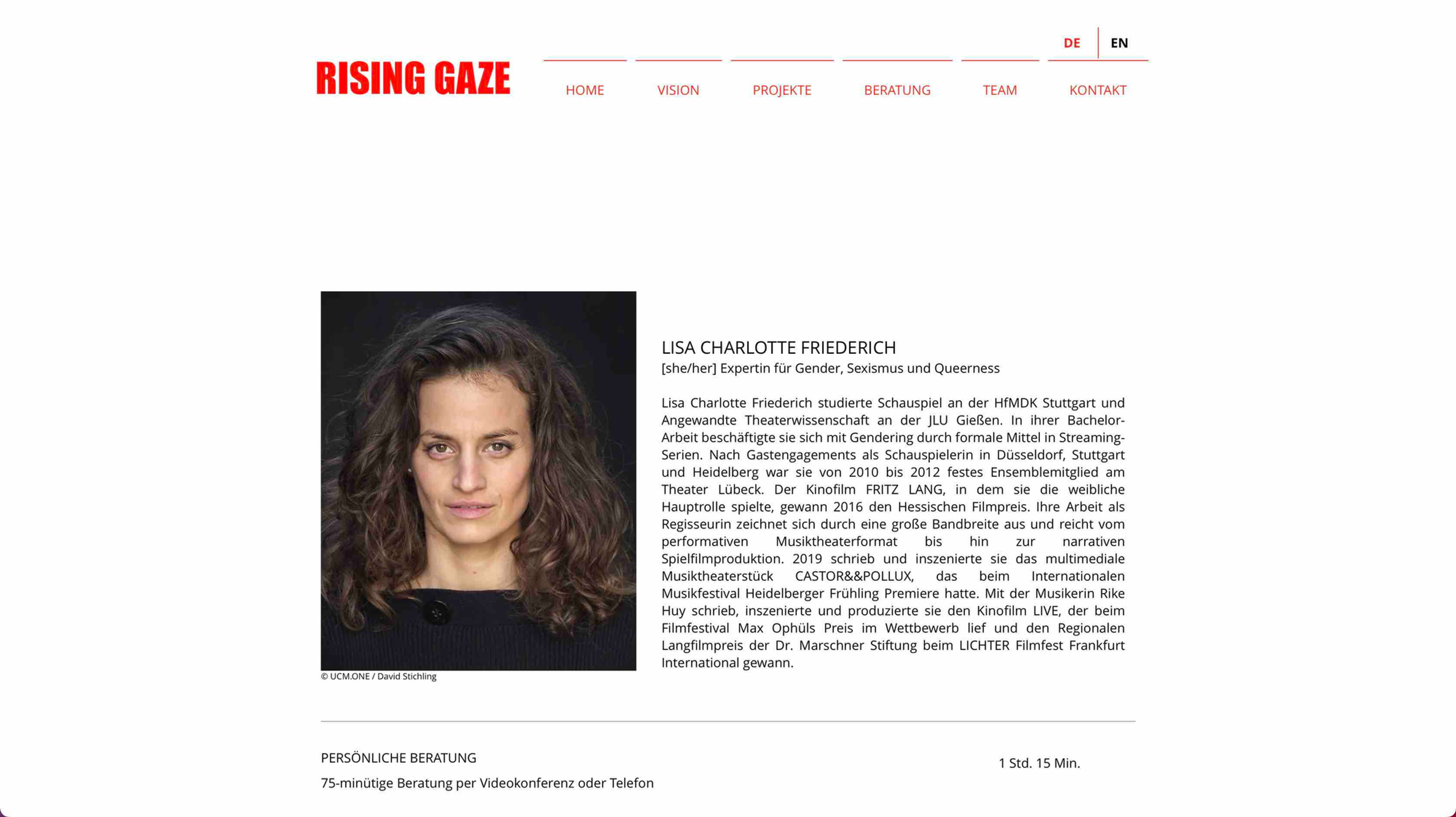 RISING GAZE | Lisa Charlotte Friederich