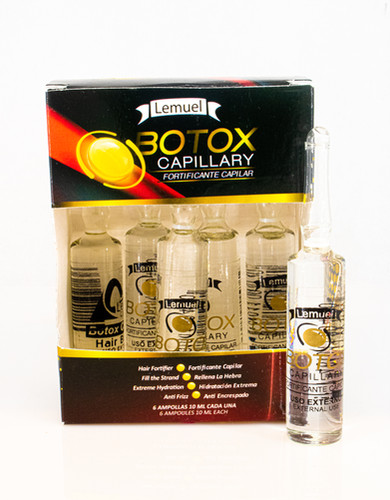 AMPOLLAS BOTOX CAPILAR 6 UNIDADES | laboratorioslemuel