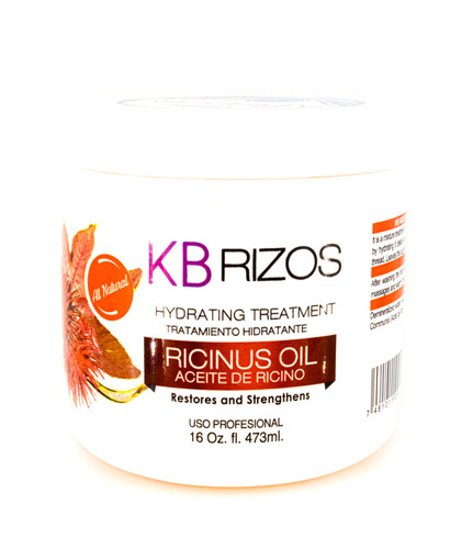 TRATAMIENTO ACEITE DE RICINO KB RIZOS 16 ONZ | laboratorioslemuel