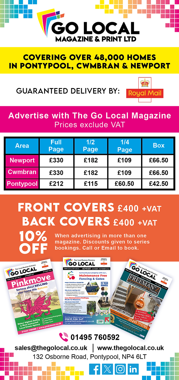 Pricing | Go Local Magazine & Print Ltd